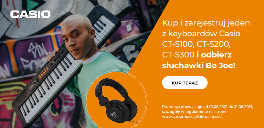 Wakacyjna promocja: kup keyboard CASIO a słuchawki BE JOE otrzymasz ...